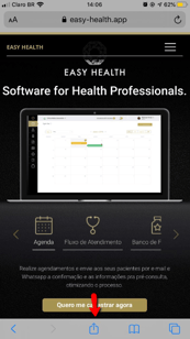Como obter o Easy Health em forma de aplicativo no celular?