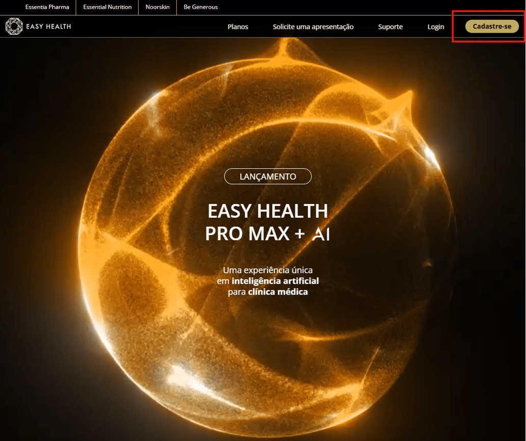 Como faço para me cadastrar no Easy Health?